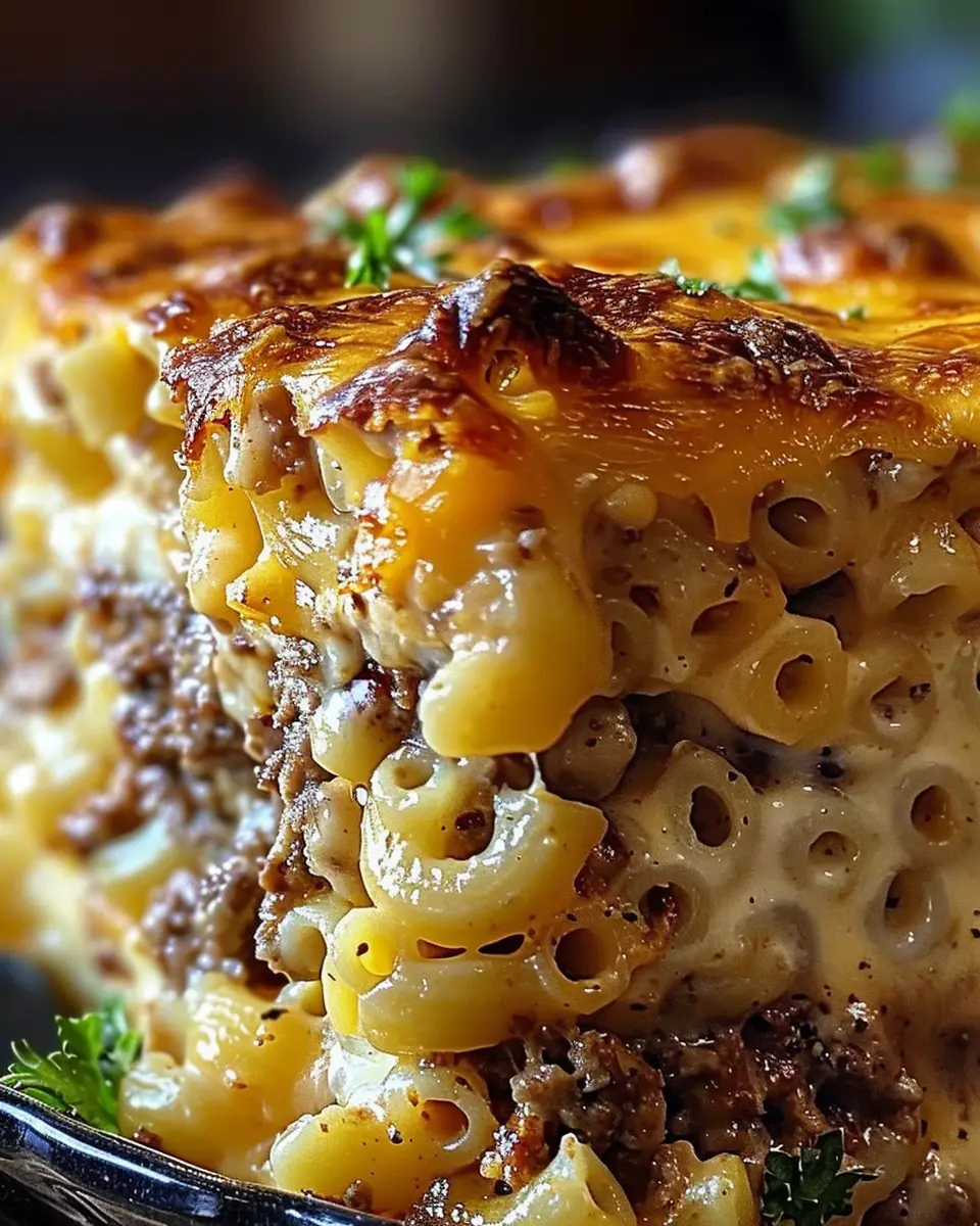 Mac and Cheese Meatloaf Casserole